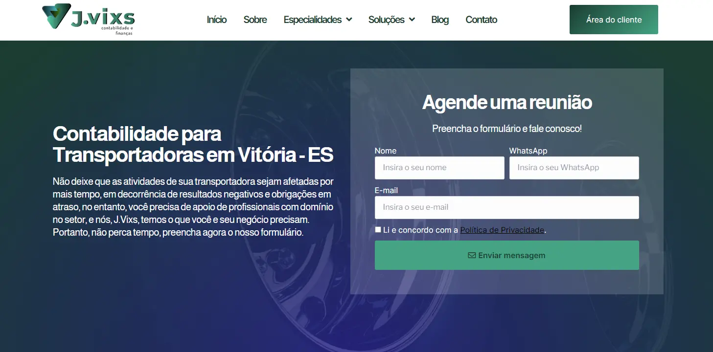 Contabilidade para Transportadoras | J. Vixs